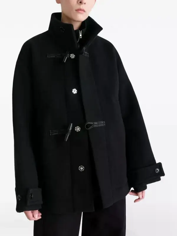 LEMAIRE Belted Duffle Coat - Black