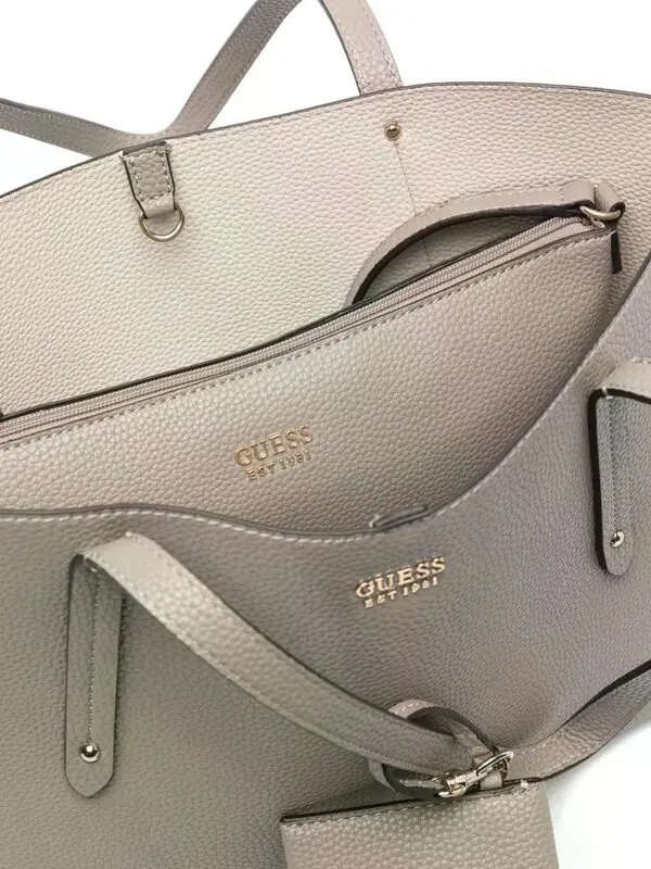Guess Pebbled Tote Bag With Pouch