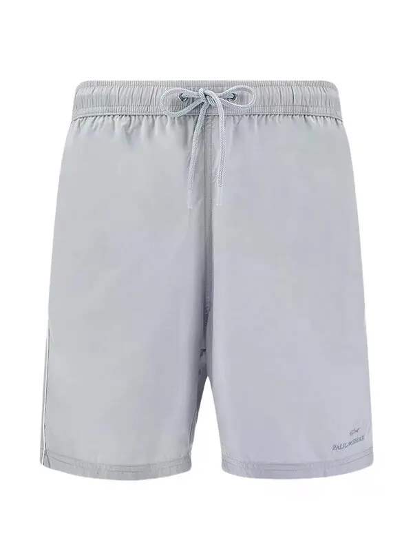 Paul & Shark Logo-embroidered Swim Shorts - Grey