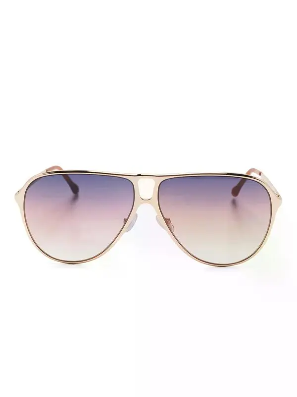 Isabel Marant Metal-frame Pilot Sunglasses - Gold