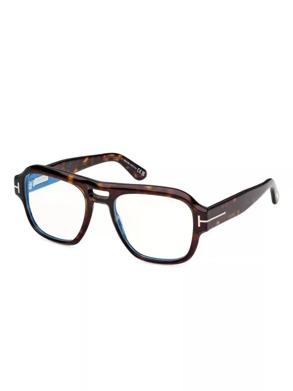 TOM FORD Tortoiseshell Pilot Frame Glasses