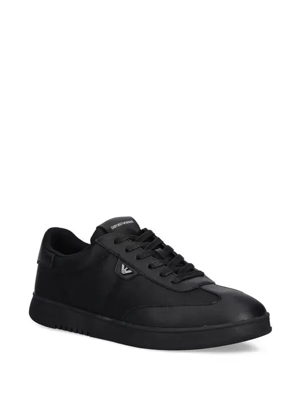 Emporio Armani Logo-plaque Panelled Sneakers