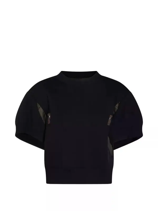 Sacai Panelled Short-sleeve Sweater