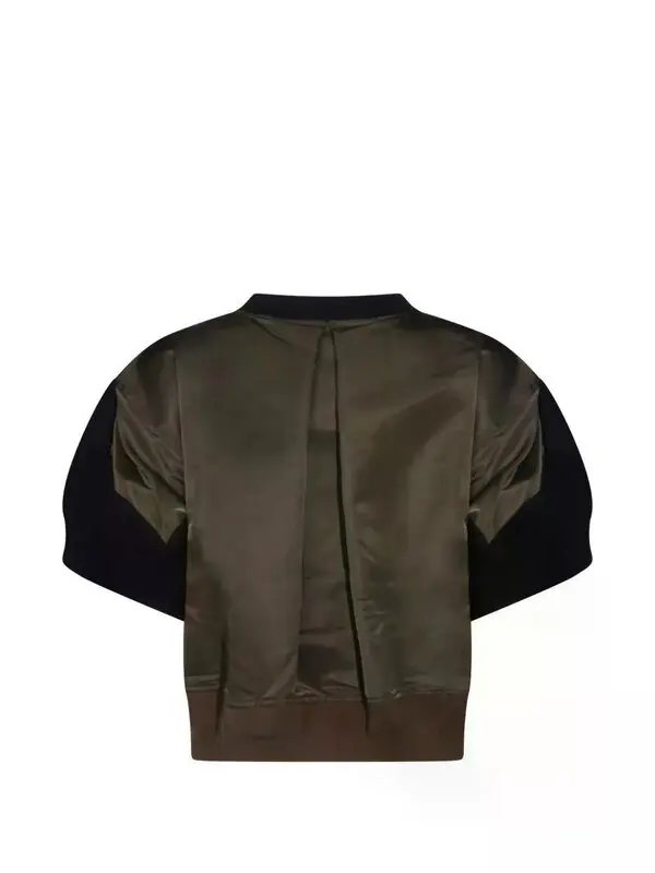 Sacai Panelled Short-sleeve Sweater