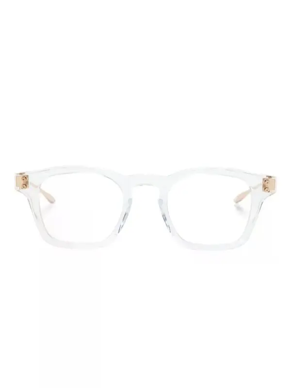 AKONI Wayfarer-frame Glasses - Gold