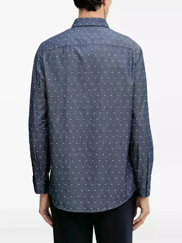 Armani Exchange Logo-embroidered Shirt