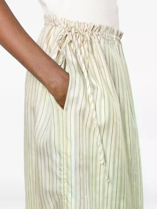 TOTEME Striped Mini Skirt - Neutrals
