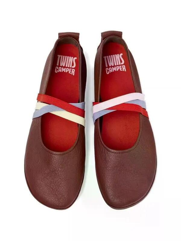 Camper Twins Leather Ballet Flats