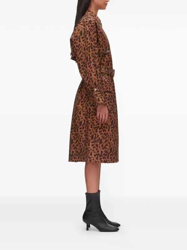 3.1 Phillip Lim Leopard-print Belted Coat