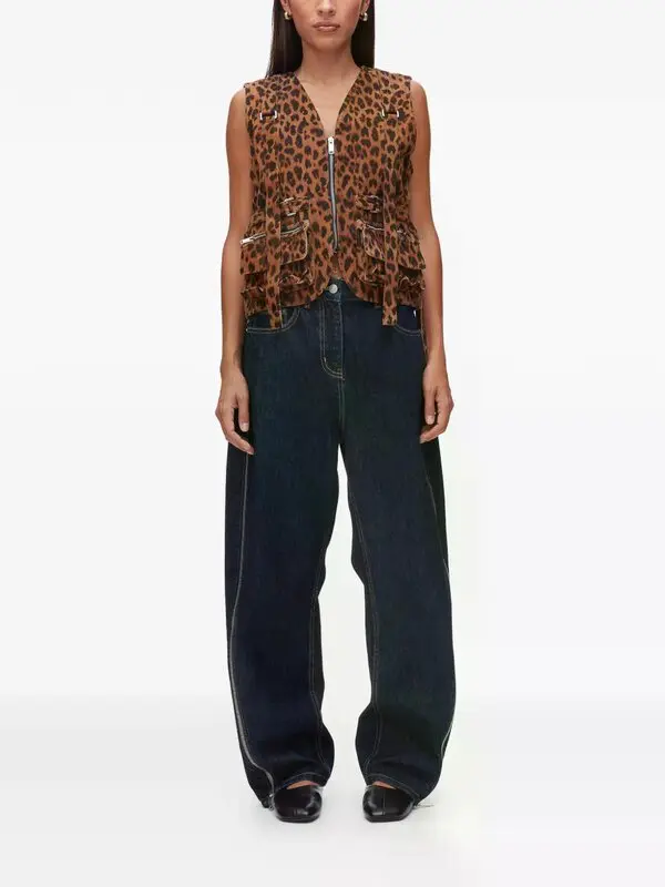 3.1 Phillip Lim Leopard-print Zip-up Vest