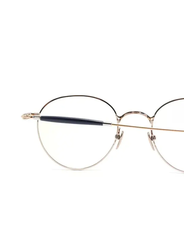 MASUNAGA Gms-128t Round-frame Glasses