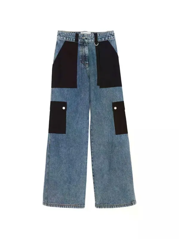 3.1 Phillip Lim Panelled Wide Leg Jeans