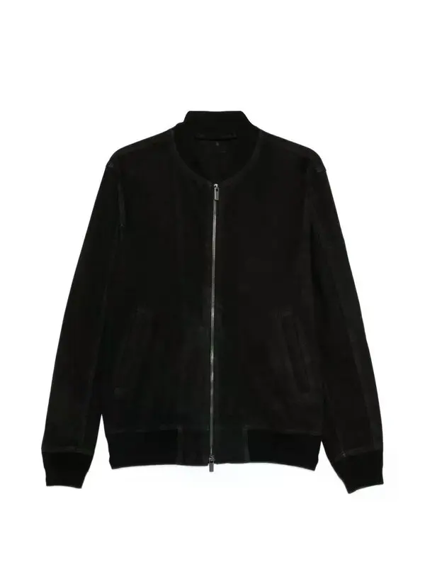SALVATORE SANTORO Suede Bomber Jacket