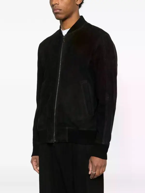 SALVATORE SANTORO Suede Bomber Jacket