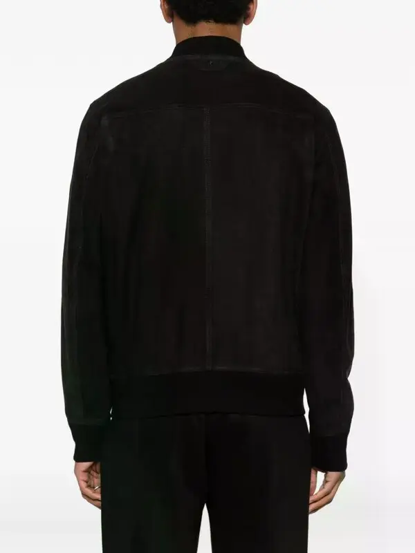 SALVATORE SANTORO Suede Bomber Jacket