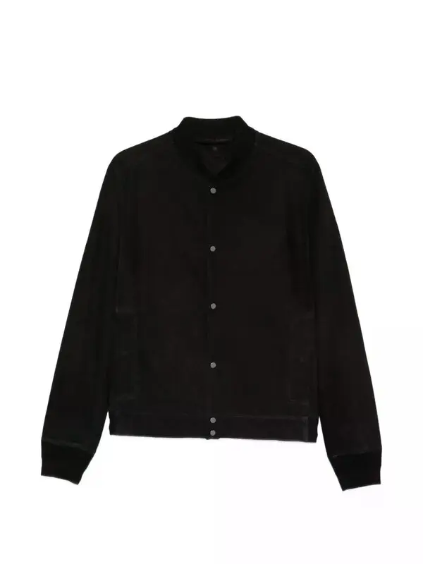 SALVATORE SANTORO Suede Bomber Jacket