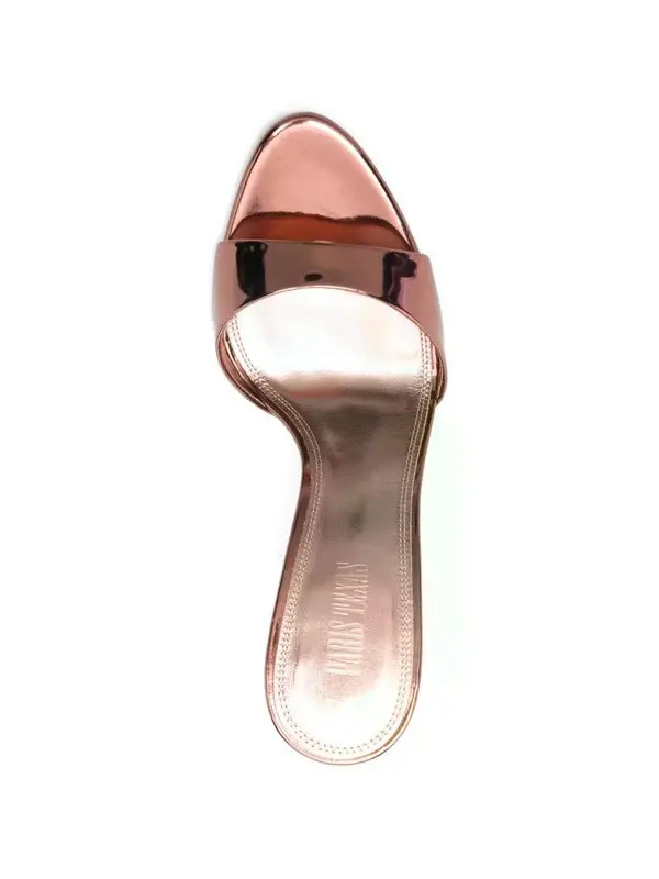 Paris Texas Lidia Metallic-effect Mules - Pink