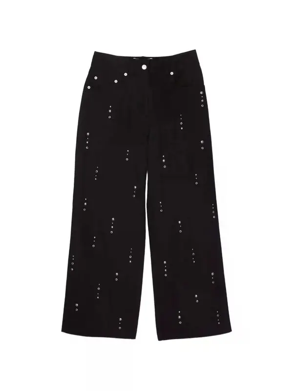 3.1 Phillip Lim Grommet-detail Wide Leg Jeans