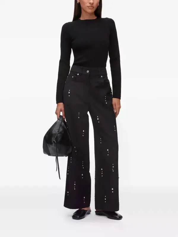 3.1 Phillip Lim Grommet-detail Wide Leg Jeans