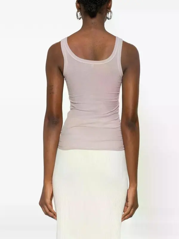 BASERANGE Heart Ribbed Tank Top