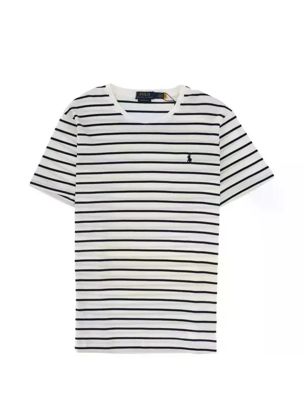 Polo Ralph Lauren Striped Logo T-shirt - White