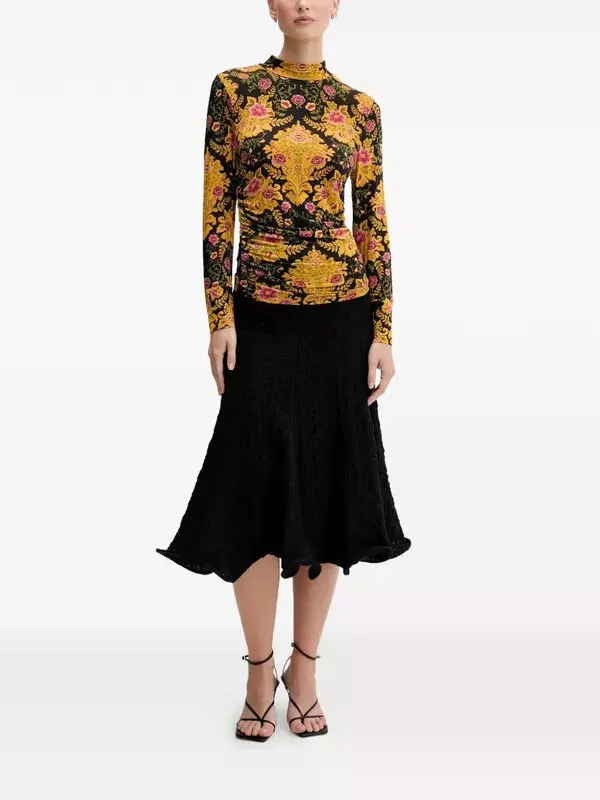 Farm Rio Floral-pattern Long-sleeve Top