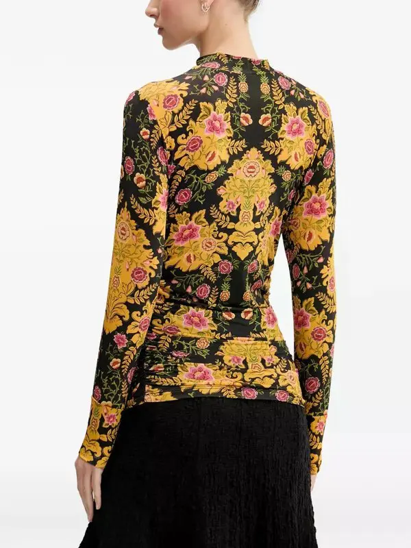 Farm Rio Floral-pattern Long-sleeve Top