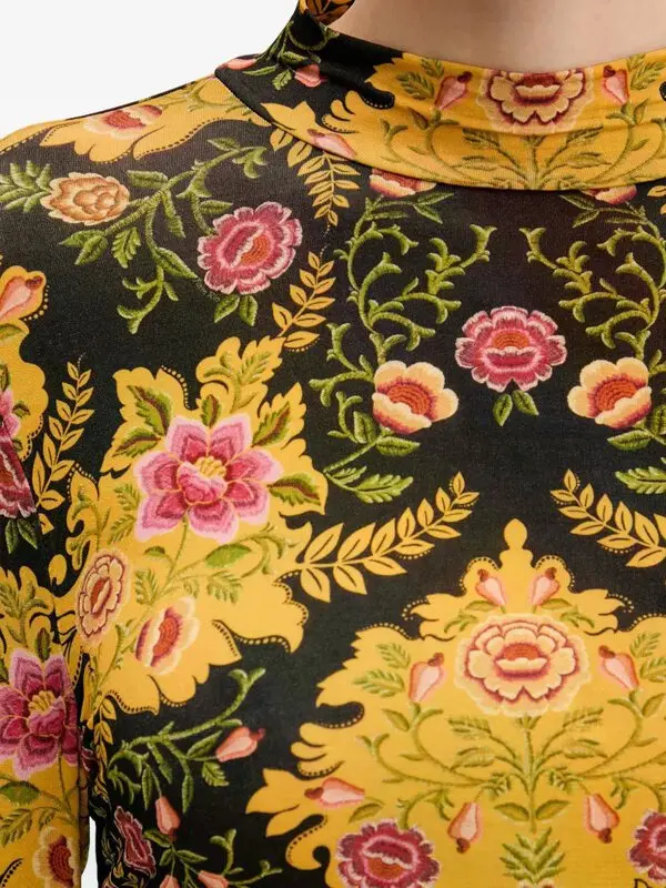 Farm Rio Floral-pattern Long-sleeve Top