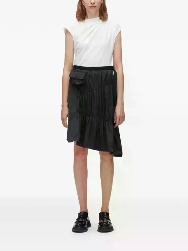 3.1 Phillip Lim Ruffles Pocket-detail Asymmetric Skirt - Blue