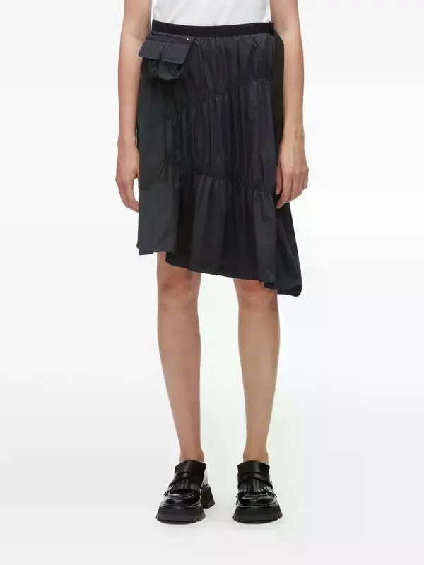 3.1 Phillip Lim Ruffles Pocket-detail Asymmetric Skirt - Blue