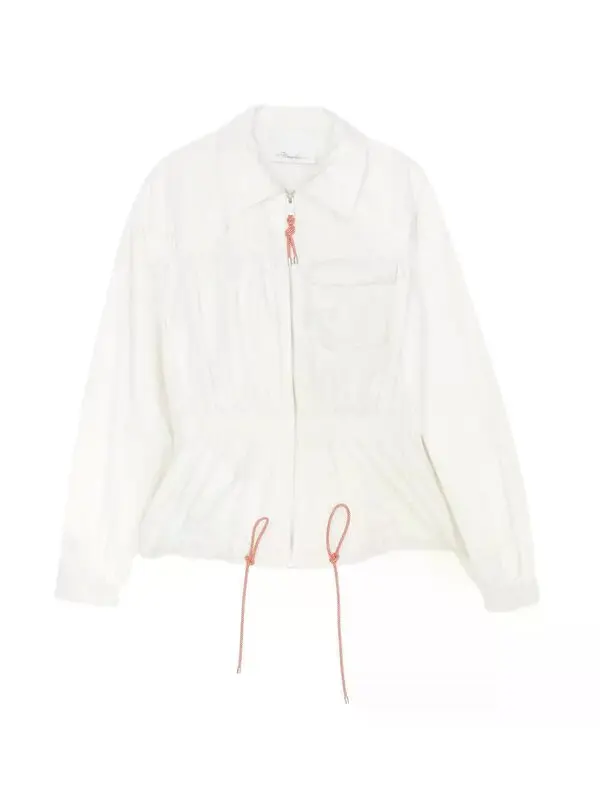 3.1 Phillip Lim Drawstring Zip-up Jacket - Neutrals