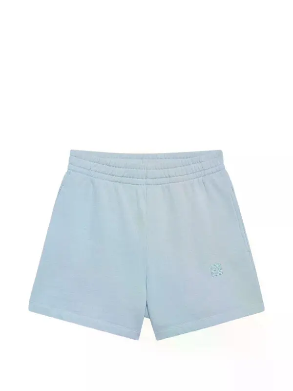 ANINE BING Framed Monogram Shorts - Blue