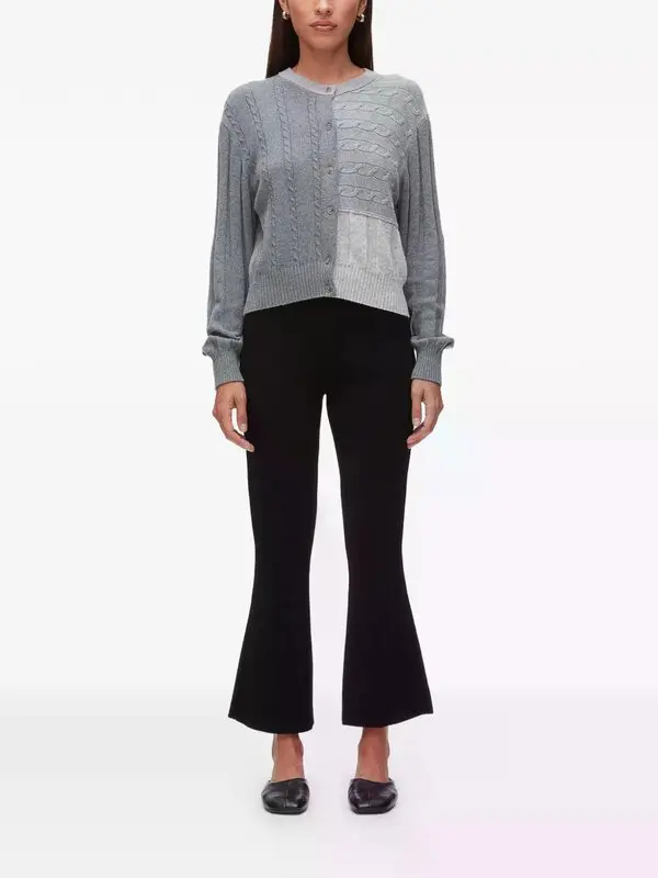 3.1 Phillip Lim Cable-knit Patchwork Cardigan