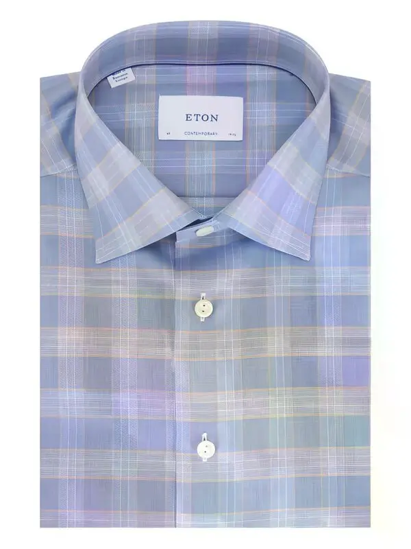 Eton Check-pattern Shirt - Blue