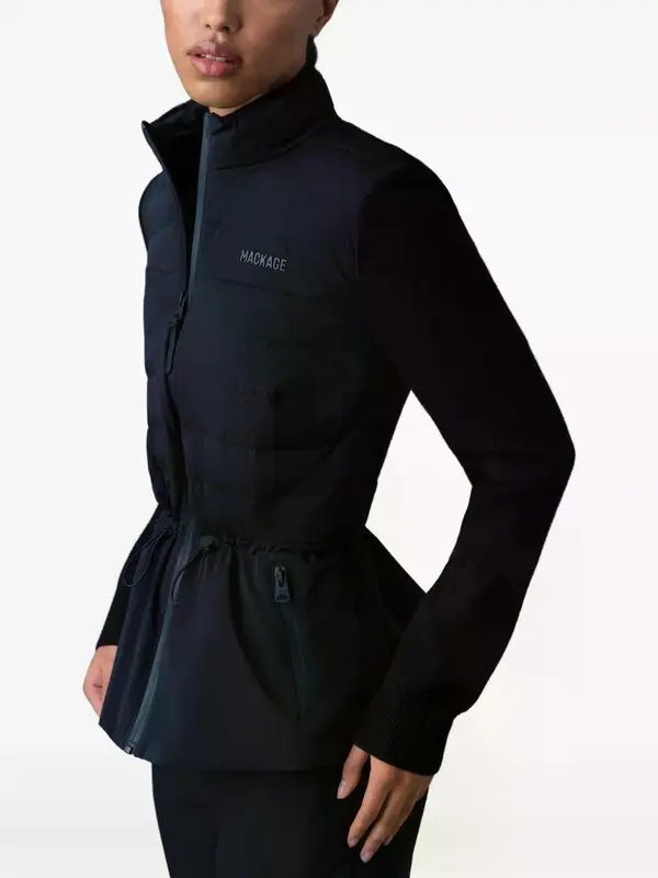 Mackage Quilted Peplum Hybrid Jacket - Black