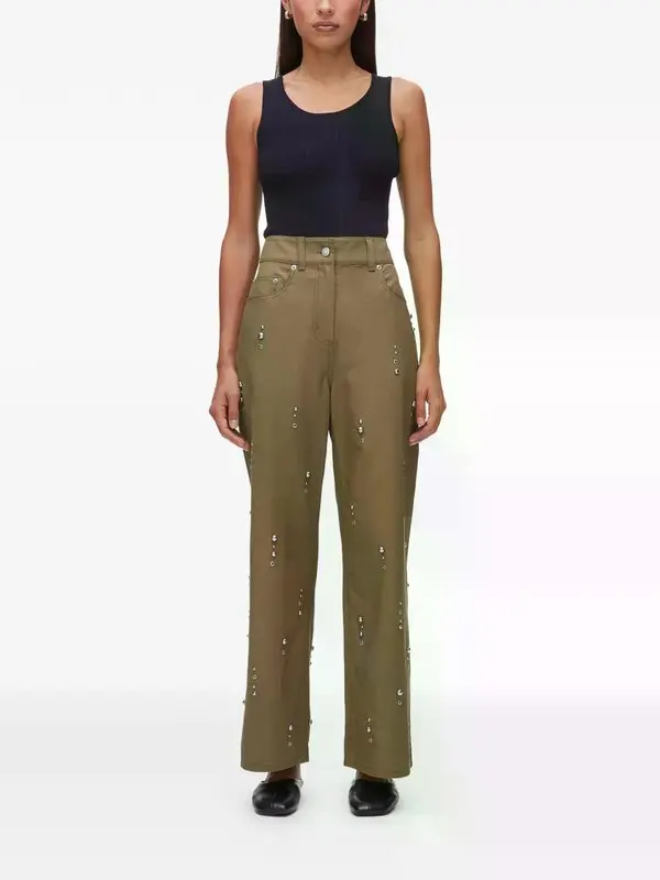 3.1 Phillip Lim Studded Wide Leg Trousers