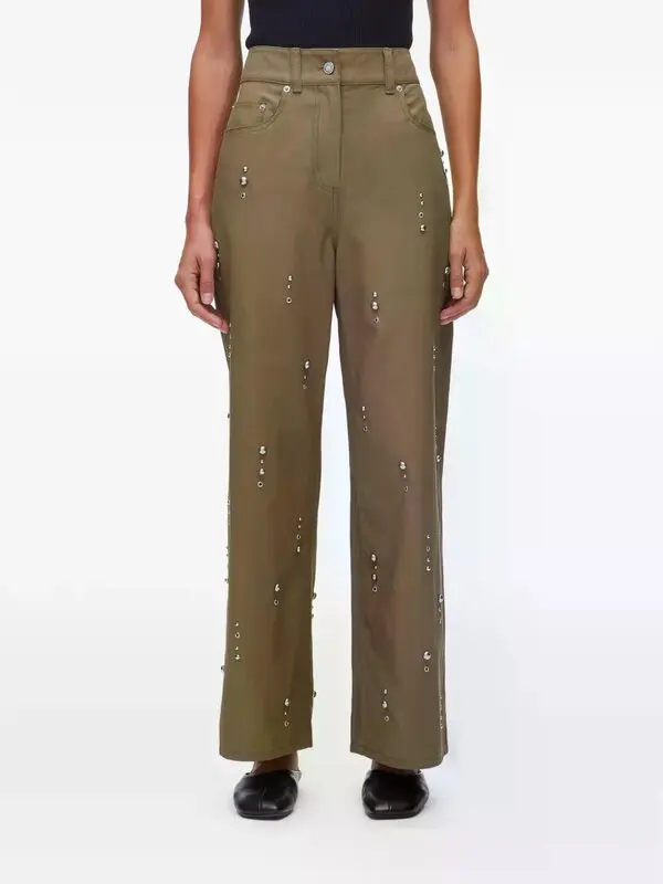 3.1 Phillip Lim Studded Wide Leg Trousers