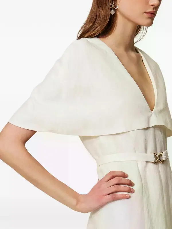 TWINSET Cape Belted Mini Dress