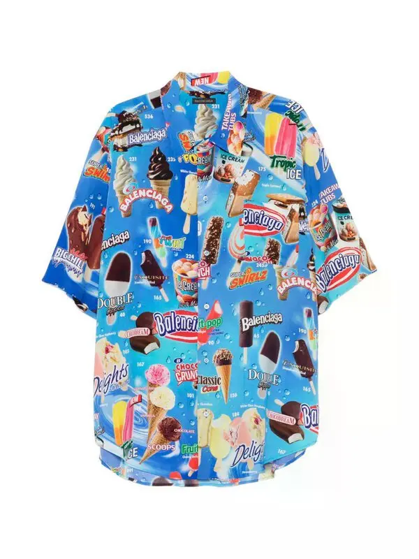 Balenciaga Sweet Treat Short-sleeves Shirt