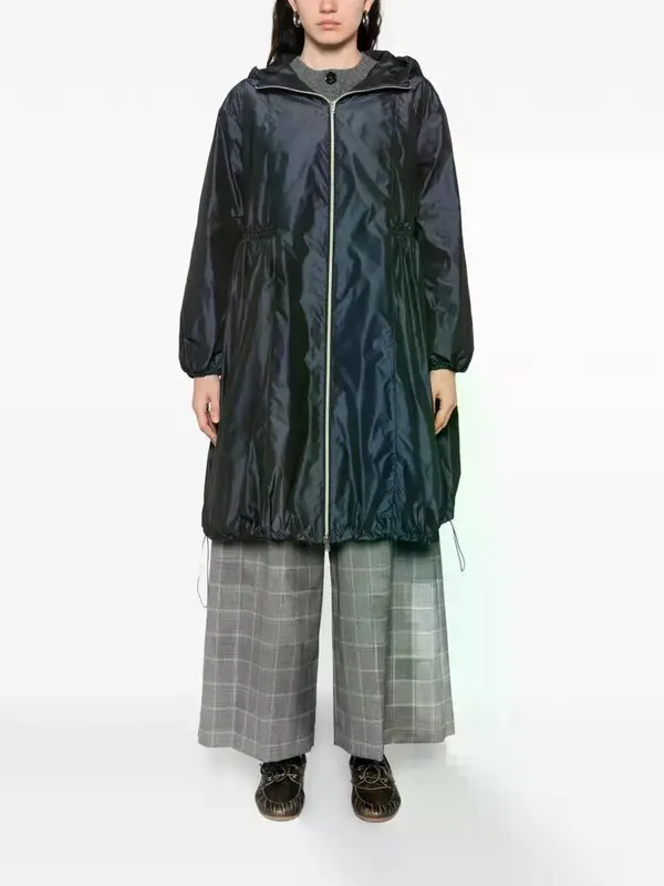 Herno Zip-up Hooded Parka - Blue
