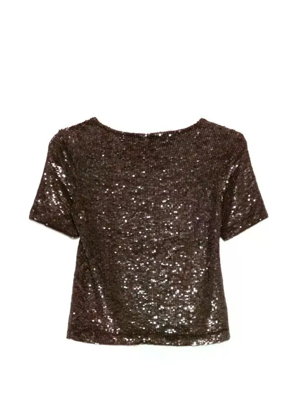 P.a.r.o.s.h Sequin-embellished Blouse - Brown