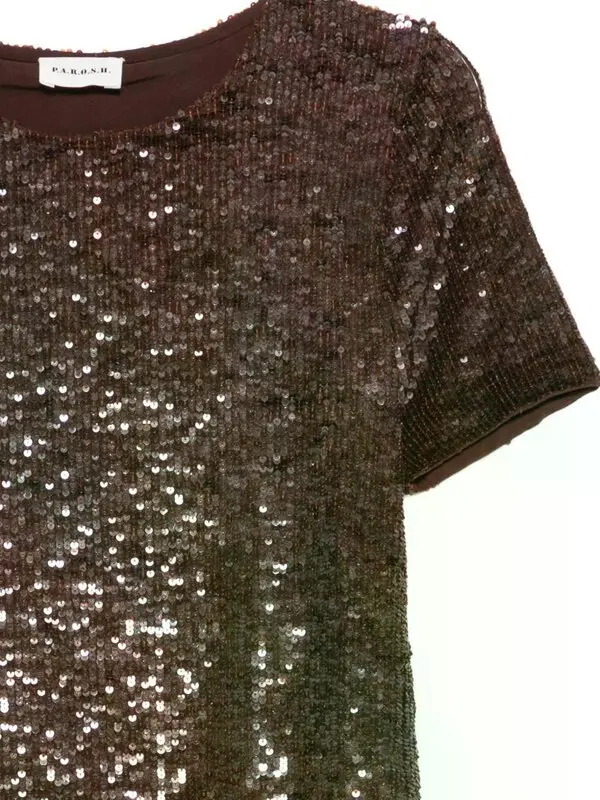 P.a.r.o.s.h Sequin-embellished Blouse - Brown
