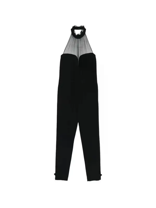 Saint Laurent Halterneck Jumpsuit - Black