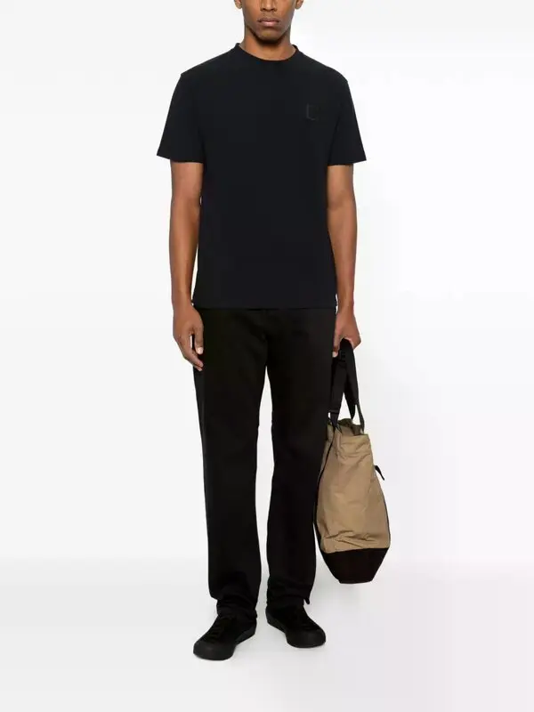 Stone Island Logo- Patch T-shirt - Black