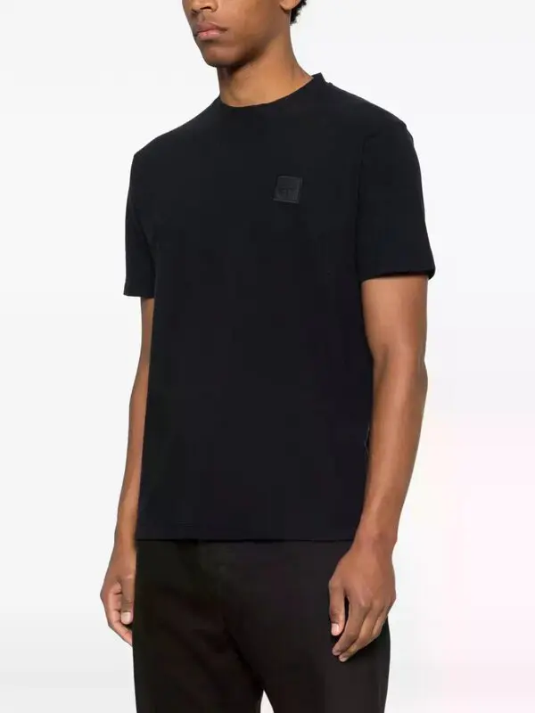 Stone Island Logo- Patch T-shirt - Black