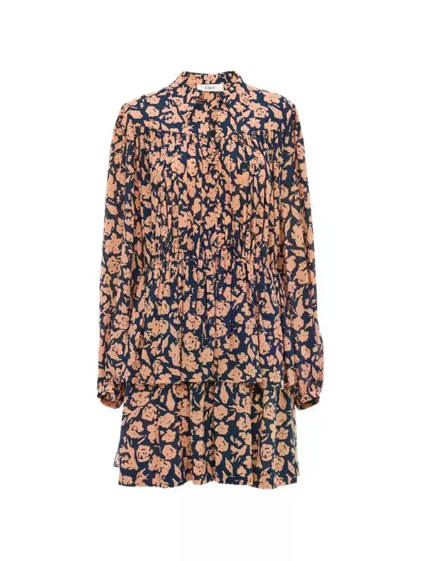 Chloé Floral Gathered Dress