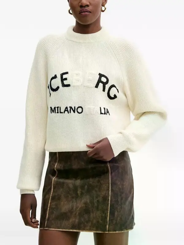 Iceberg Logo Knitted Sweater