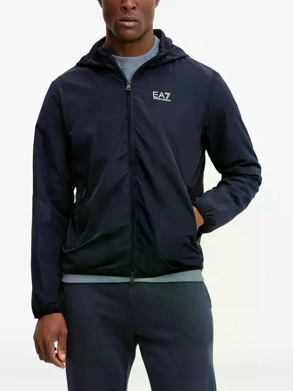 EA7 Core Identity Hooded Jacket - Blue