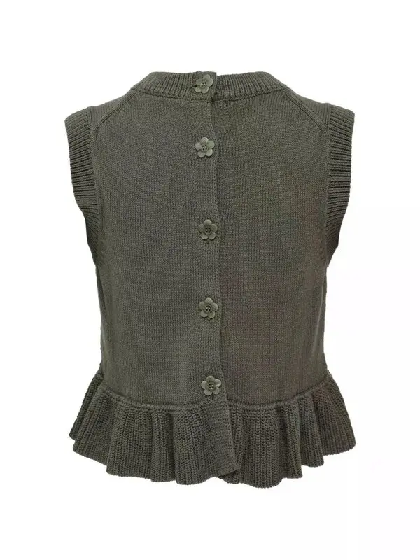 Cecilie Bahnsen Ruffled Knit Vest