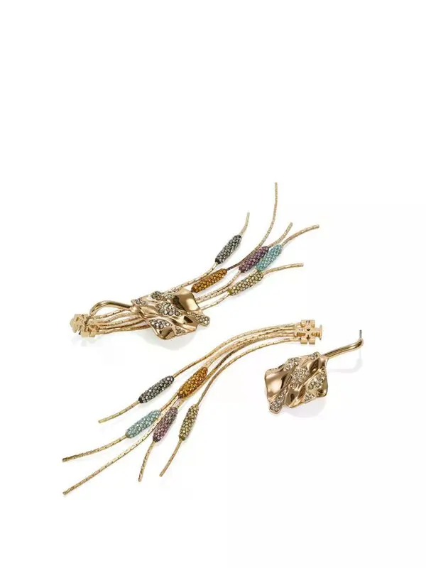 Tory Burch Runway Embellished Front-back Drop Earrings